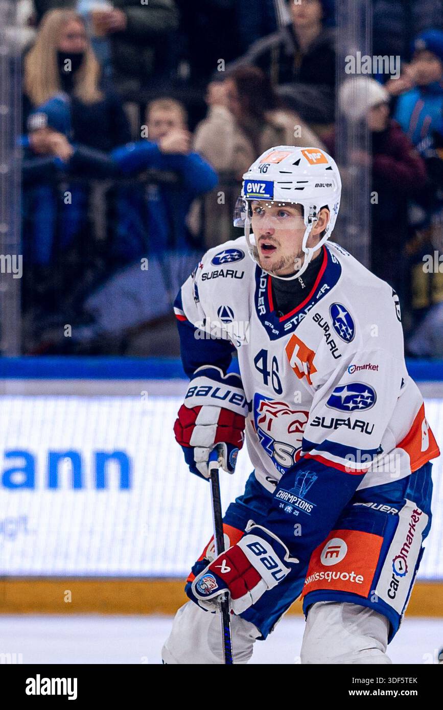 Dean Kukan #46 (ZSC Lions) - January 10, 2026 - National League ...