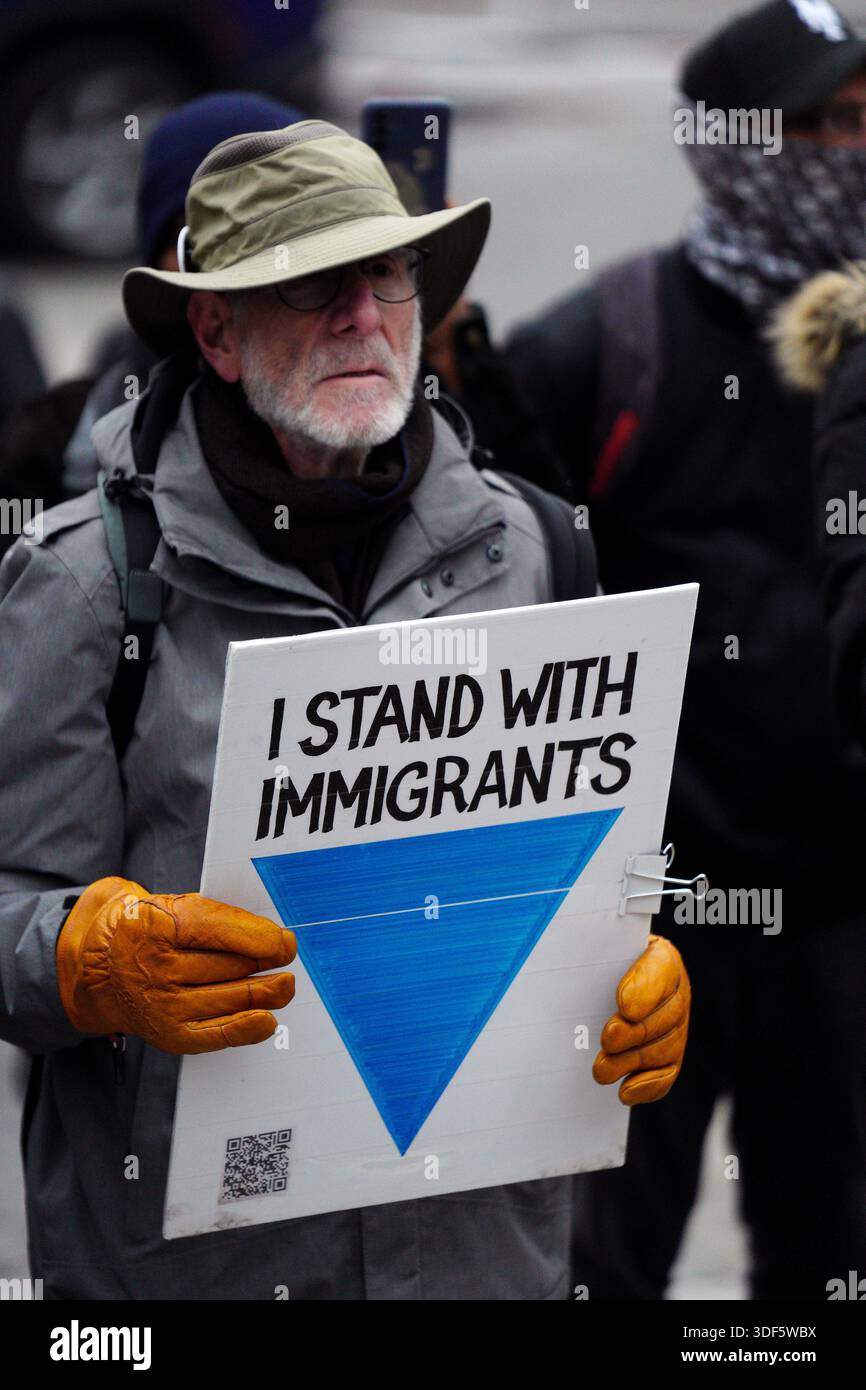 10 January 2025 - New York City, New York, United States: protestors ...