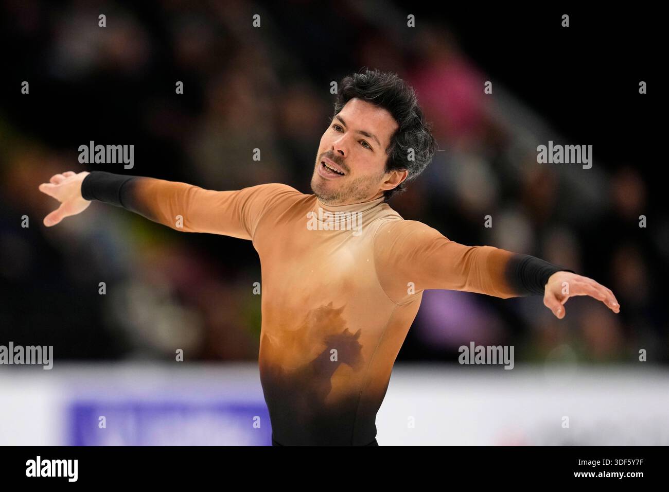 Gatineau, Can. 10th Jan, 2026. Keegan Messing performs his free program ...