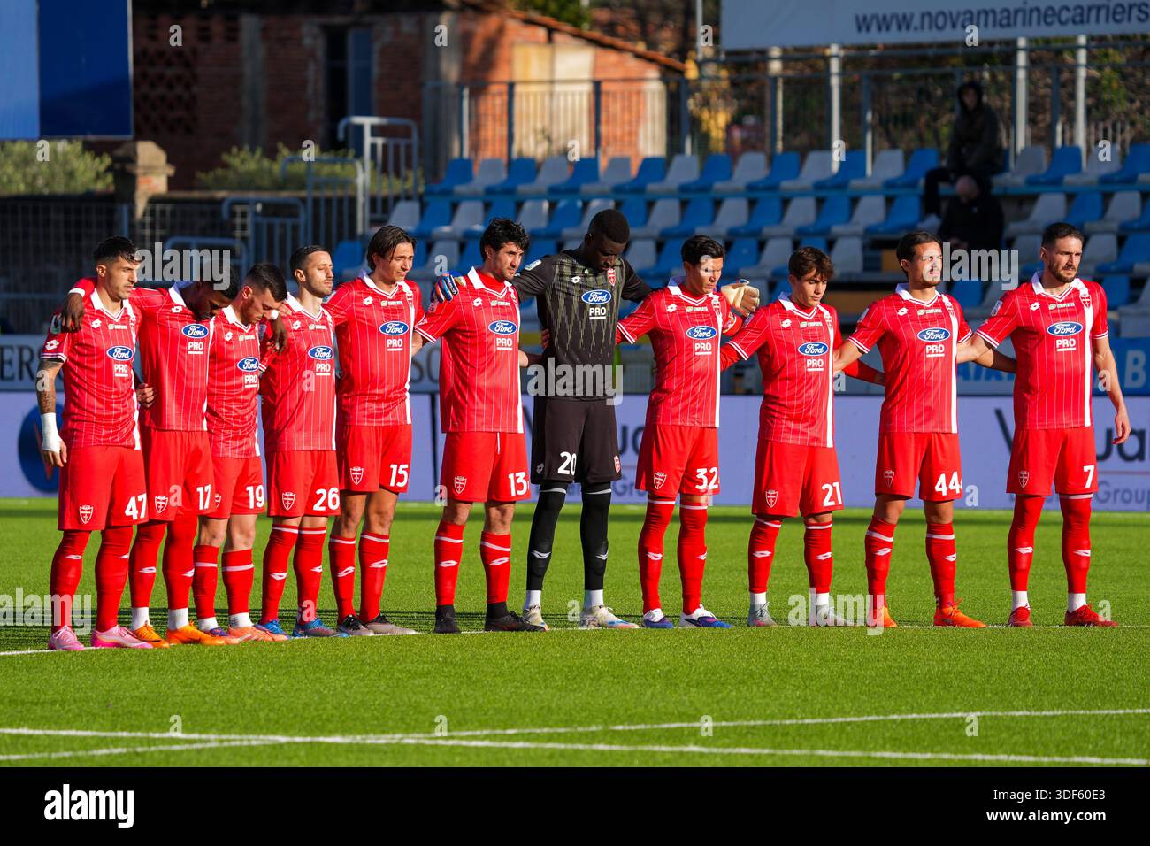 Team of AC Monza during the Italian championship Serie B football match ...