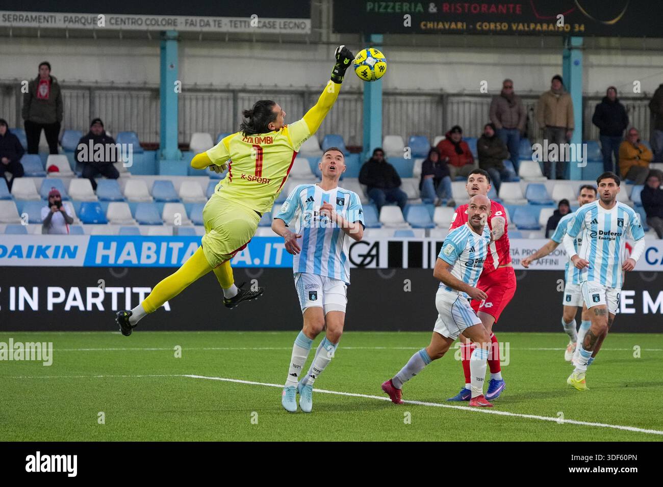 Chiavari, Italy. 10/01/2026. Simone Colombi, during during against AC ...