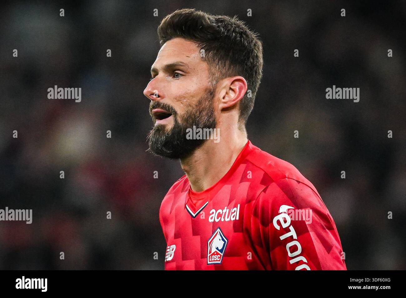 Olivier GIROUD of Lille during the French championship Ligue 1 football ...