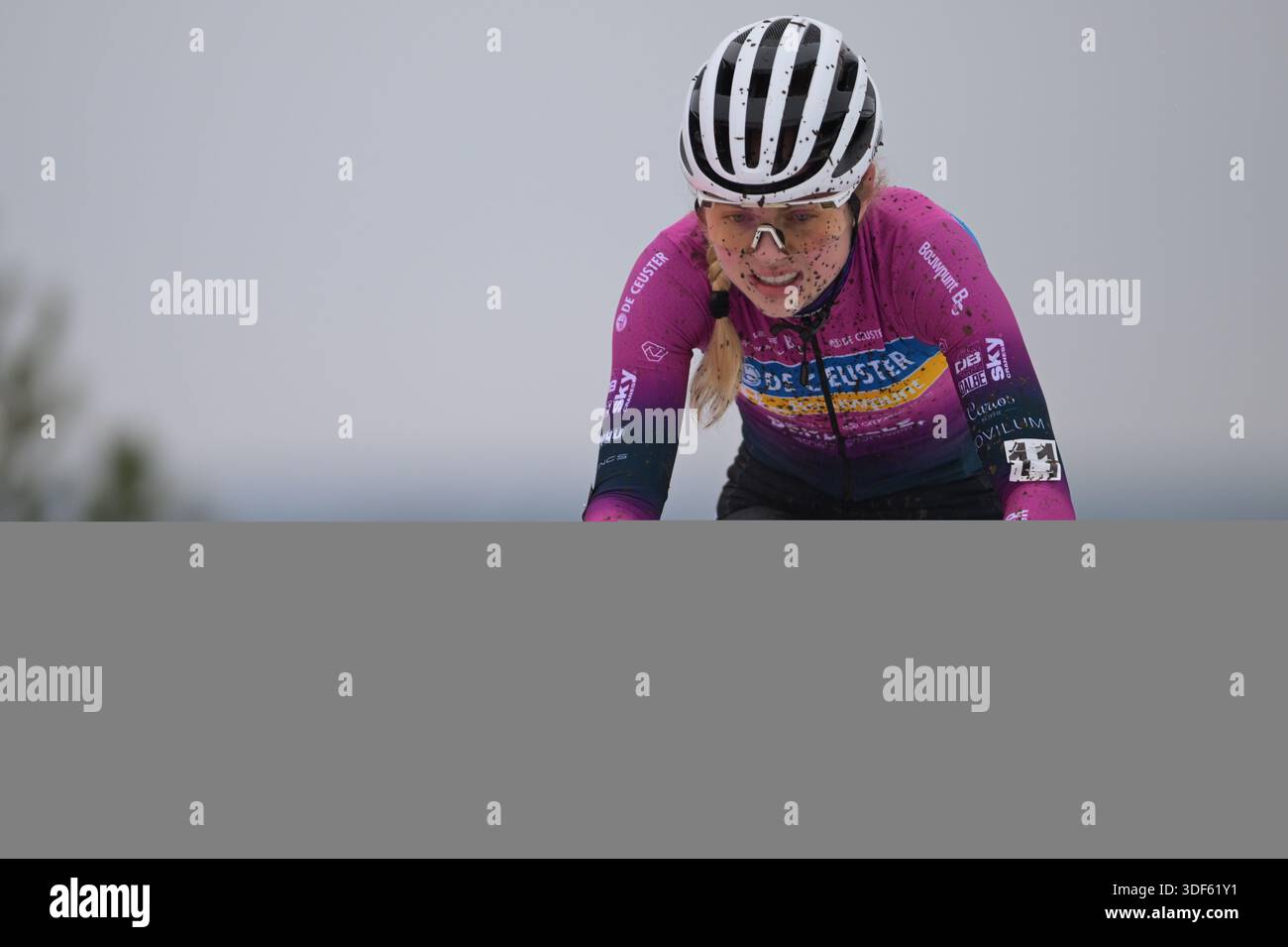 Belgian Laura Verdonschot pictured in action during the Women elite ...