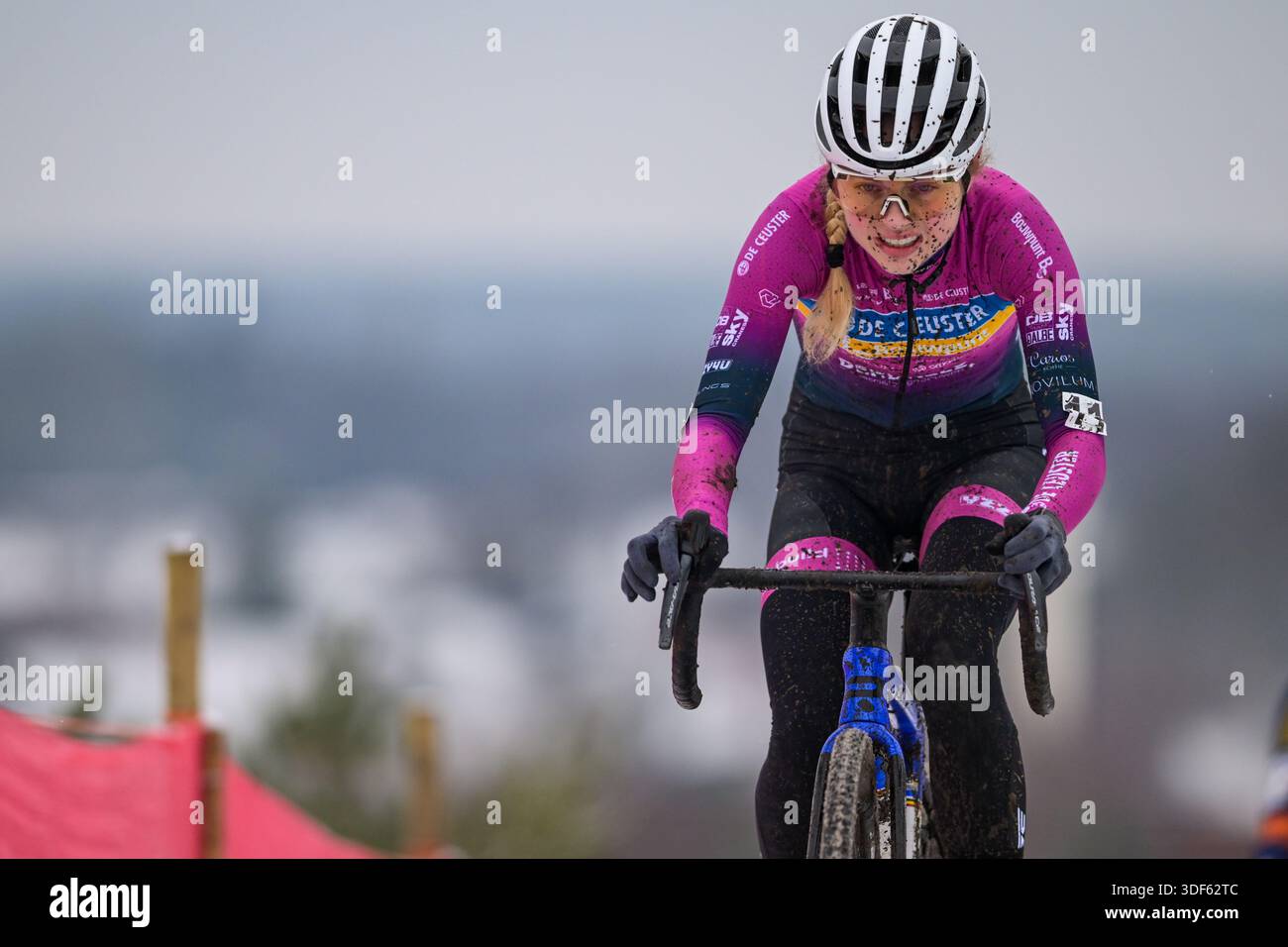 Belgian Laura Verdonschot pictured in action during the Women elite ...