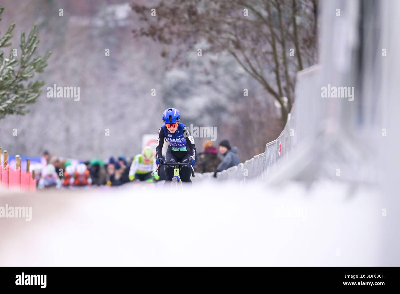 Belgian Fleur Moors pictured in action during the Women elite race at ...