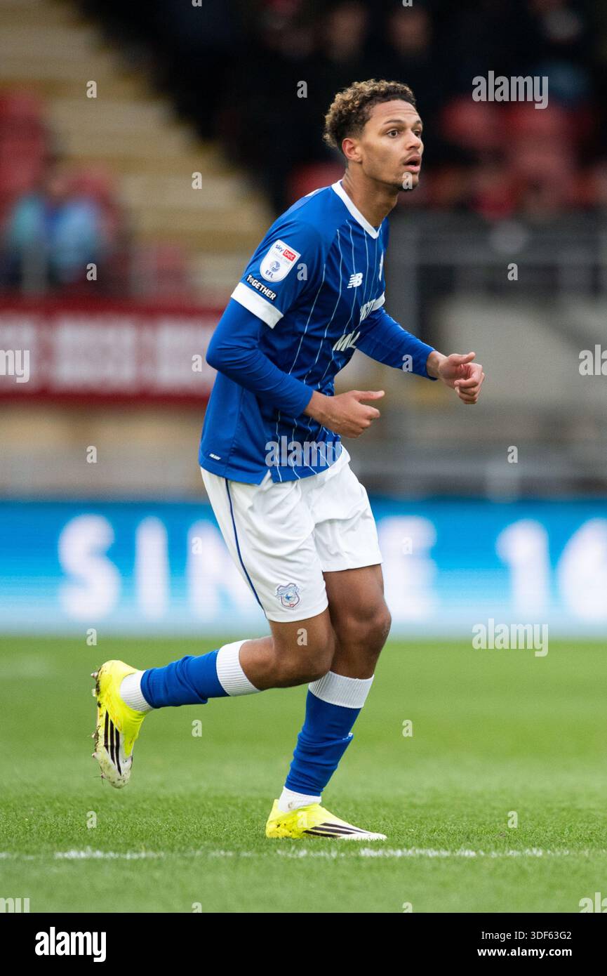 London, England. 10th Jan 2026. Cardiff City's Omari Kellyman during ...