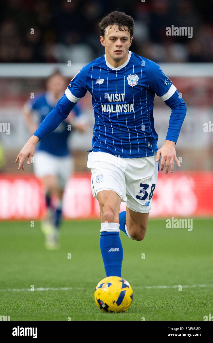 London, England. 10th Jan 2026. Cardiff City's Perry Ng during the Sky ...