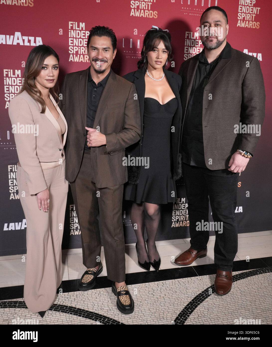 (L-R) CHIEF OF WAR Cast - Luciane Buchanan, Brandon Finn, Te Ao o ...
