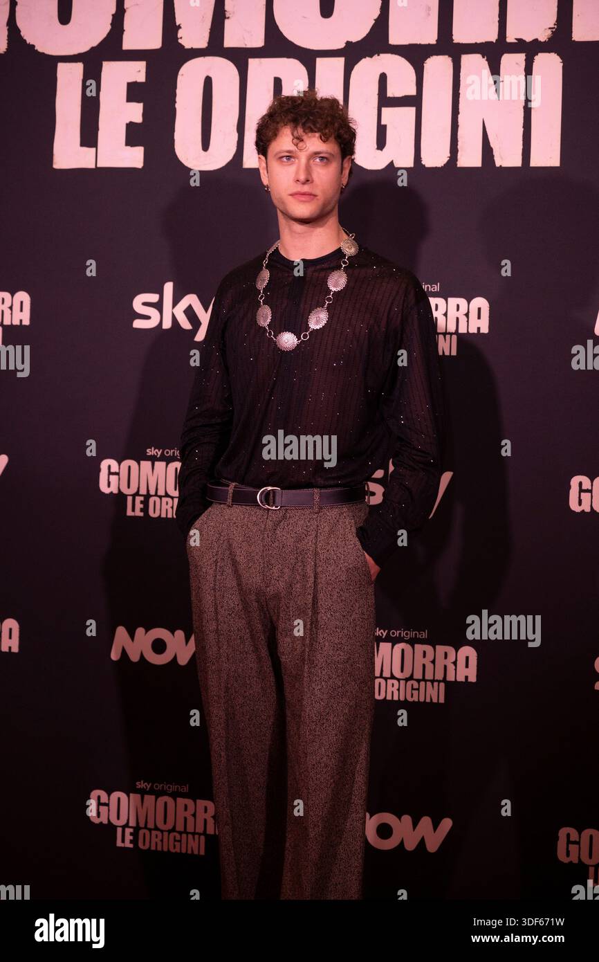 Francesco Pellegrino attends the Gomorra le origini photocall at The ...