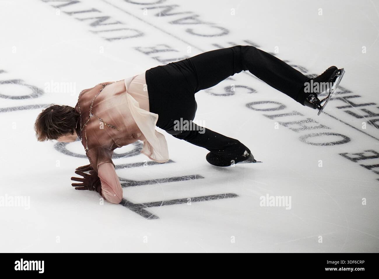 Daniel Martynov competes during the men's free skate competition at the ...