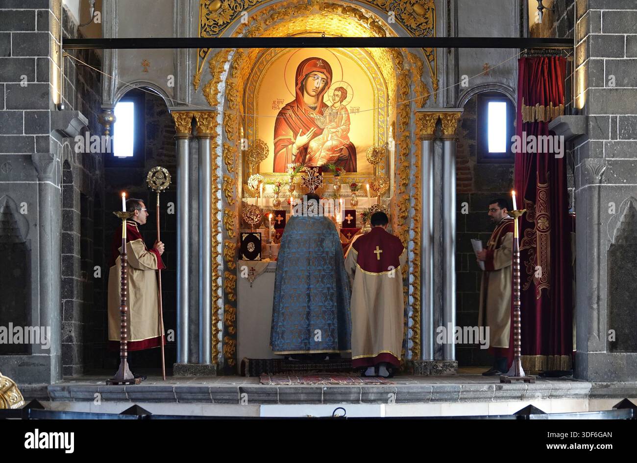 The Christmas mass held at the Surp Giragos Armenian Church. Christmas ...