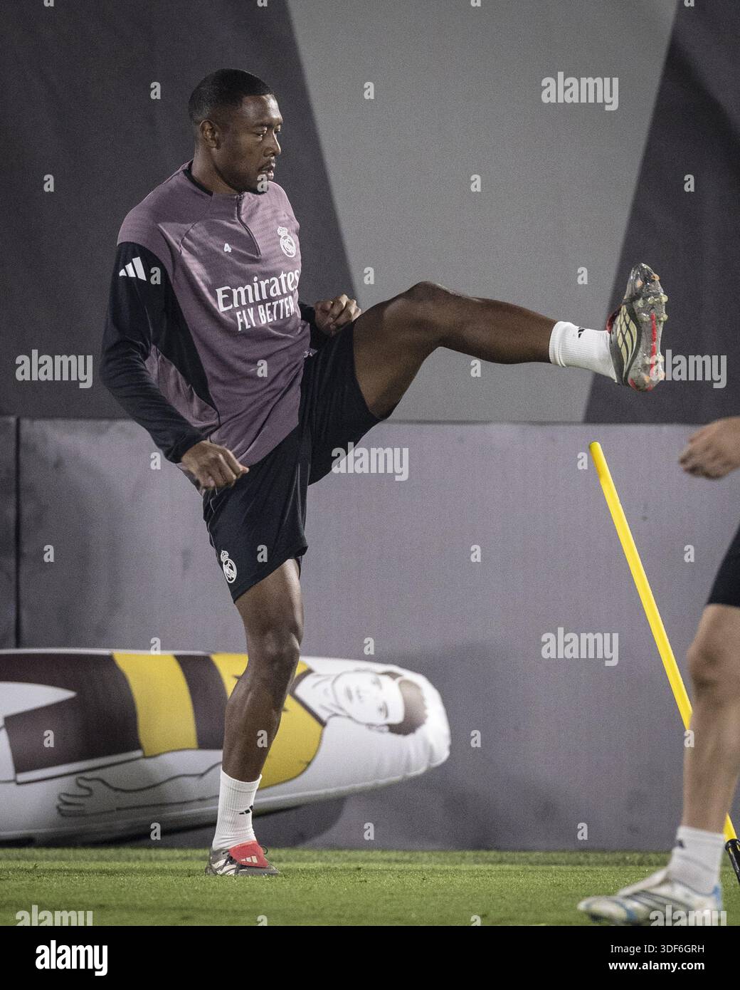 David Alaba of Real Madrid during a training session at the King ...
