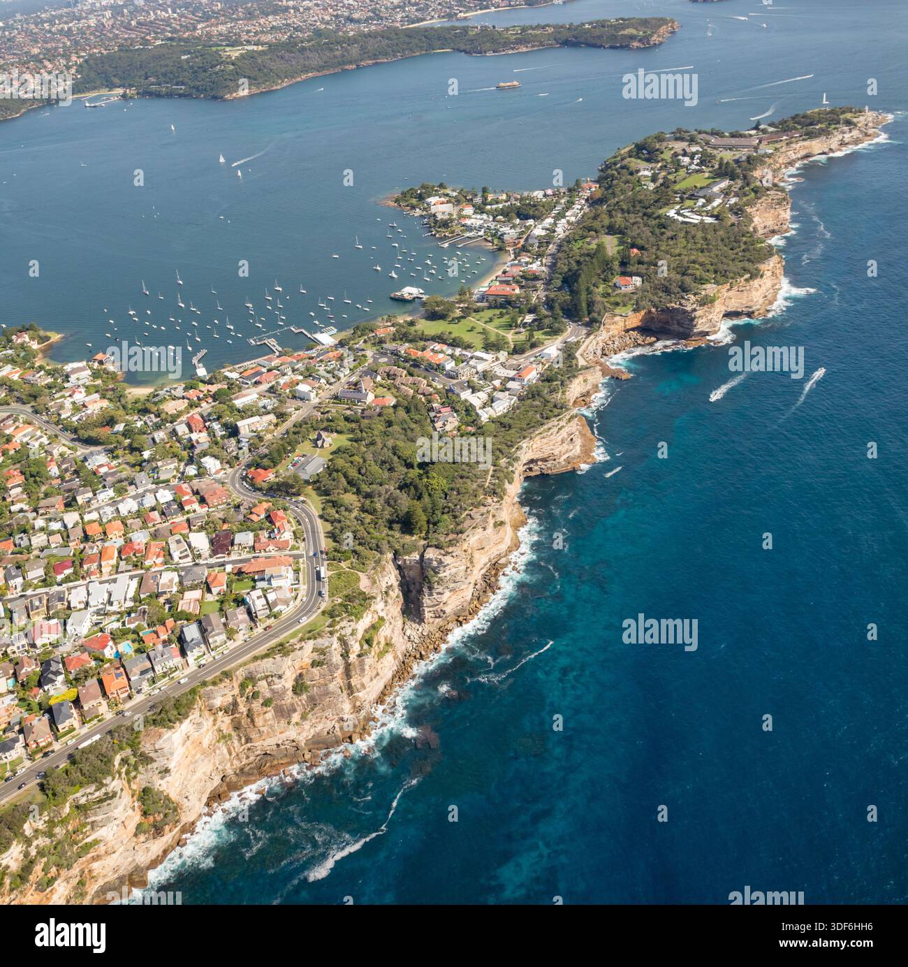 Aerial view of South Head and Watsons Bay - Sydney NSW Australia Stock ...