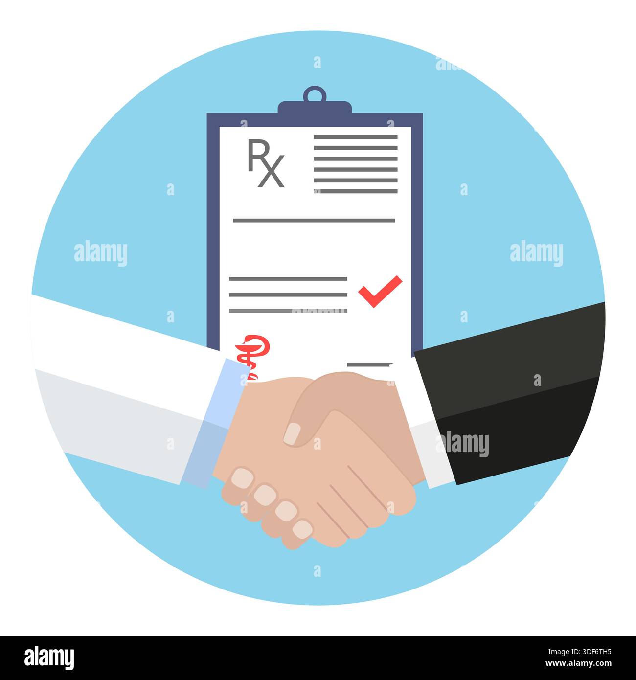 Medicine in hand patient Stock Vector Images - Alamy