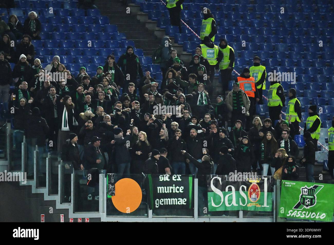 Rome, Italy. 10th Jan, 2026. Sassuolo fans during the serie A Enilive ...