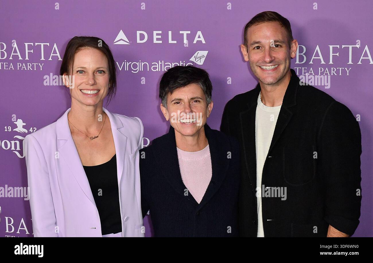 Jessica Hargrave, Tig Notaro, Ryan White attend the 2026 BAFTA Tea ...