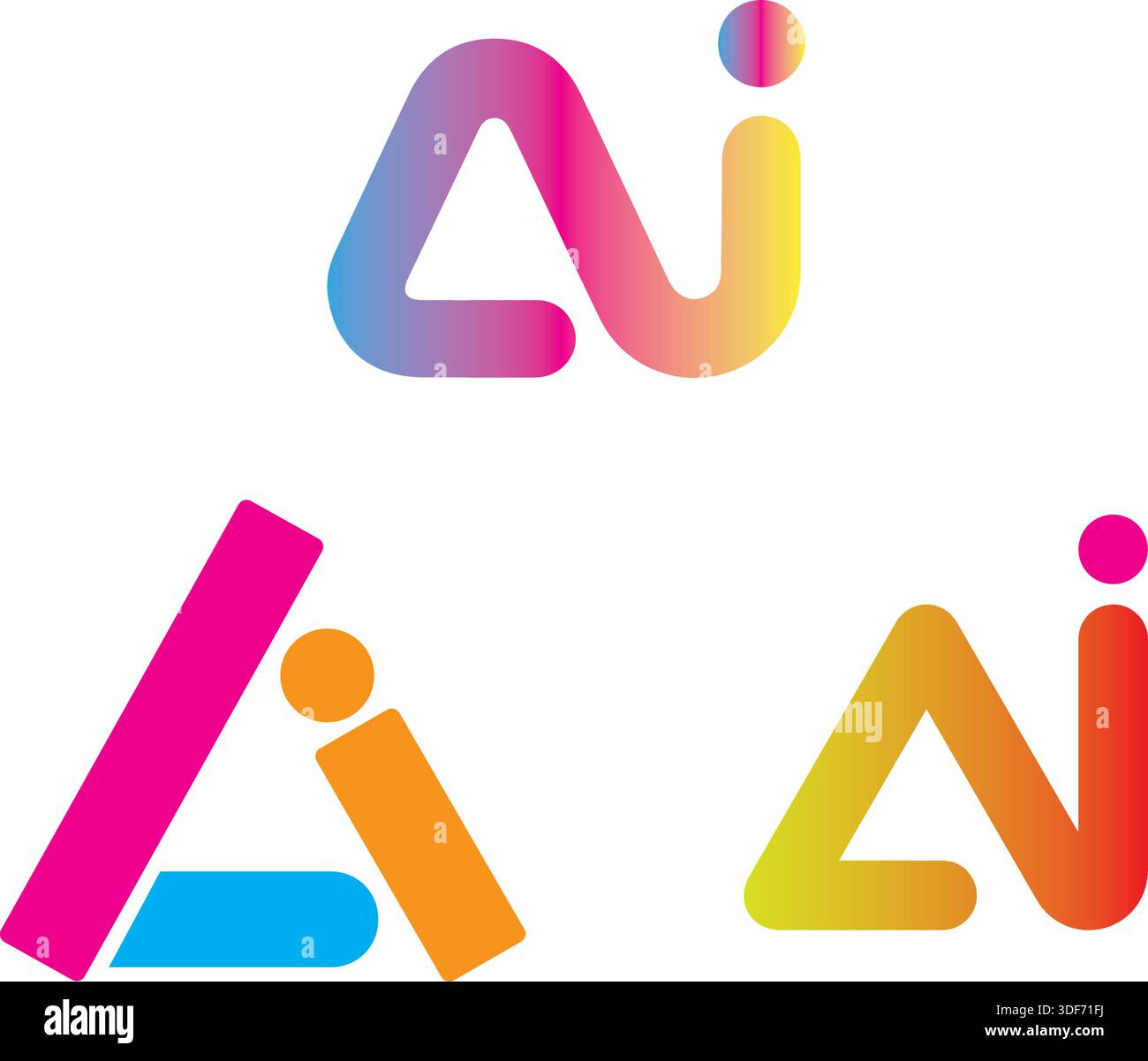 Ai vector icon modern Stock Vector Images - Alamy
