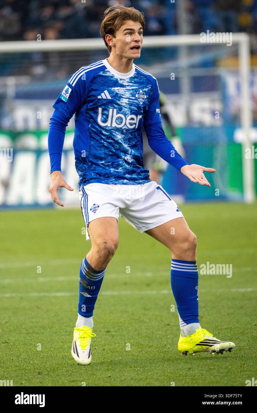 paz martinez nicolas como during serie A match Como 1907 vs Bologna FC ...