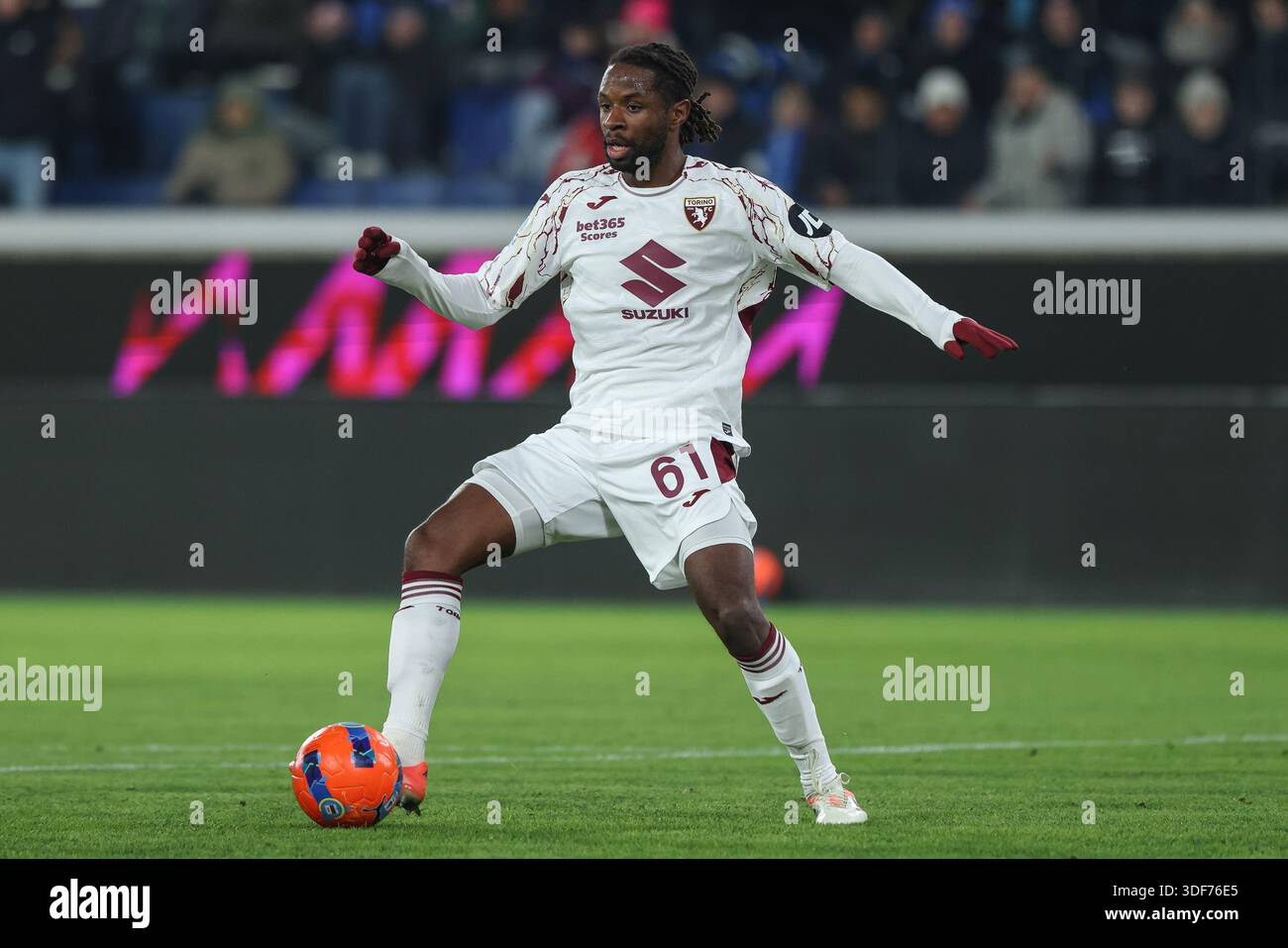 Bergamo, Italy. 10th, January 2026. Adrien Tameze (61) of Torino seen ...