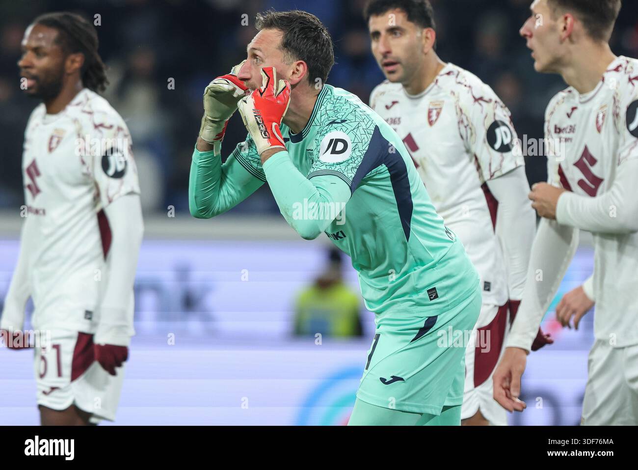 Bergamo, Italy. 10th, January 2026. Goalkeeper Alberto Paleari (1) of ...