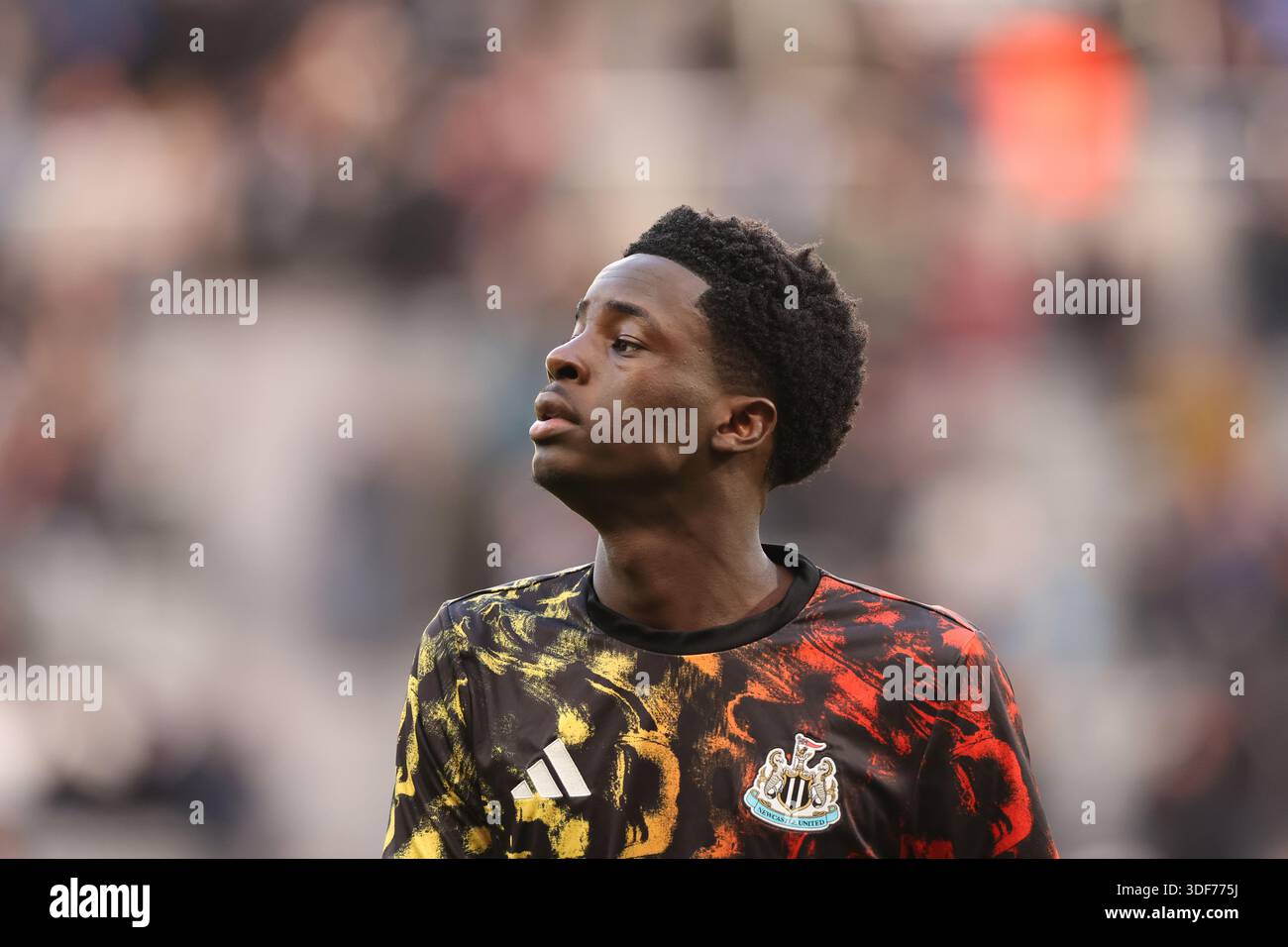 Newcastle Upon Tyne, England, 10th January 2026. Sam Alabi of Newcastle ...