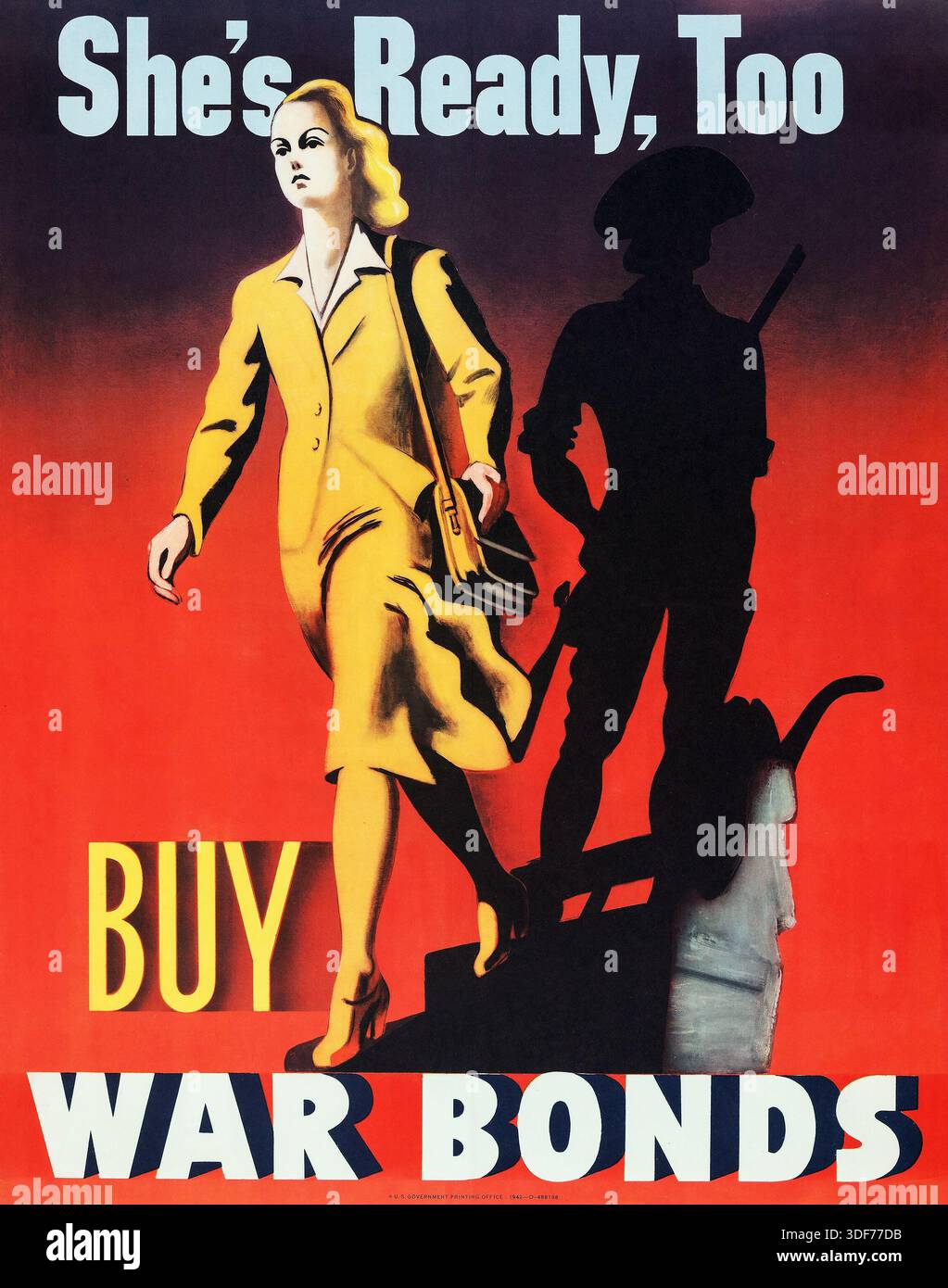 Female us soldier shadow hi-res stock photography and images - Alamy