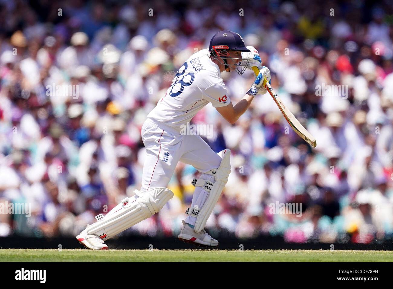 England's Harry Brook bats on day one of the fifth NRMA Insurance Ashes ...