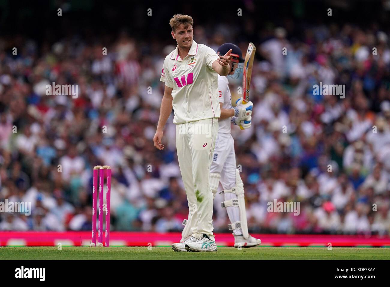 Australia's Cameron Green points on day one of the fifth NRMA Insurance ...