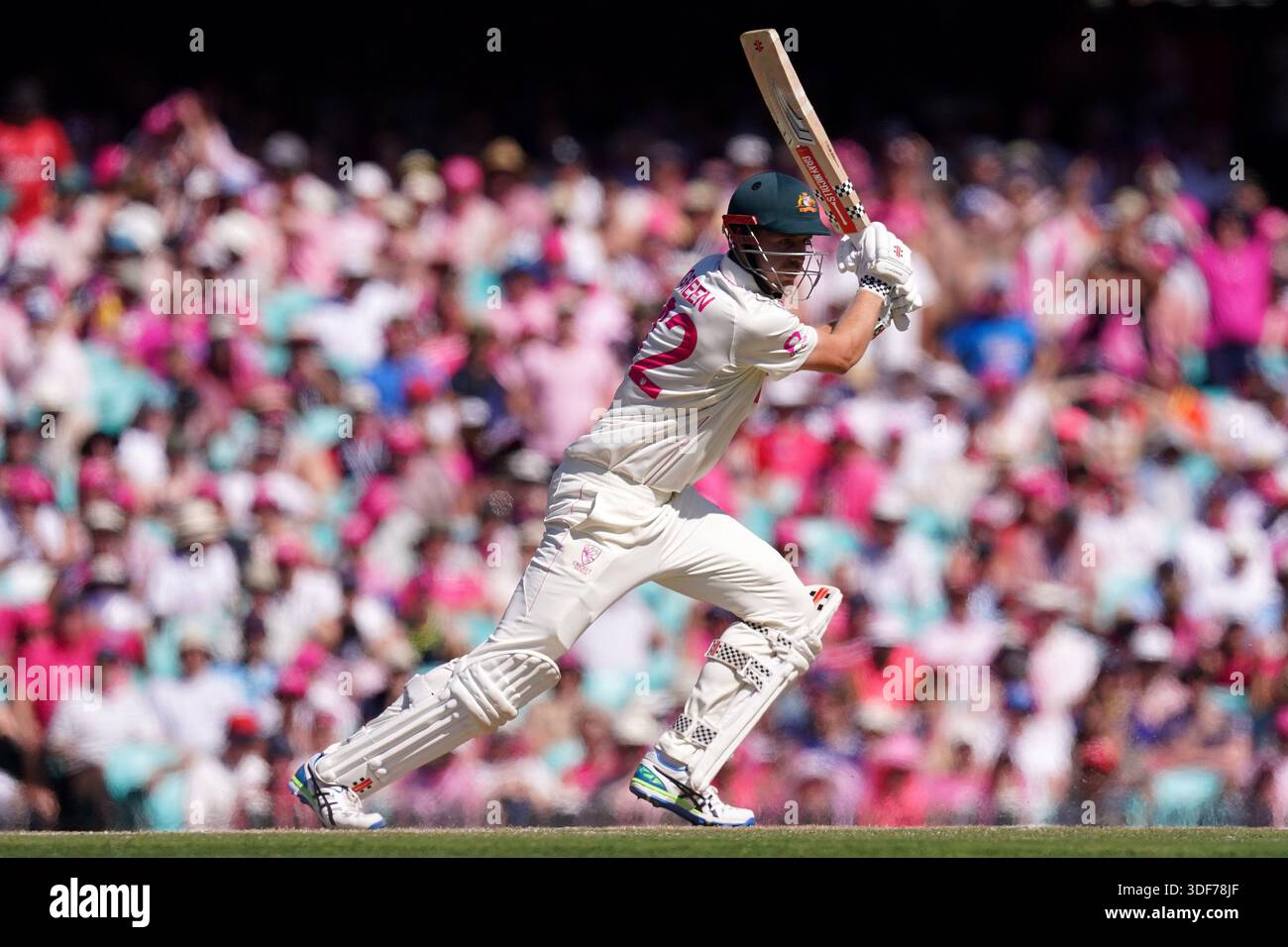 Australia's Cameron Green bats on day three of the fifth NRMA Insurance ...