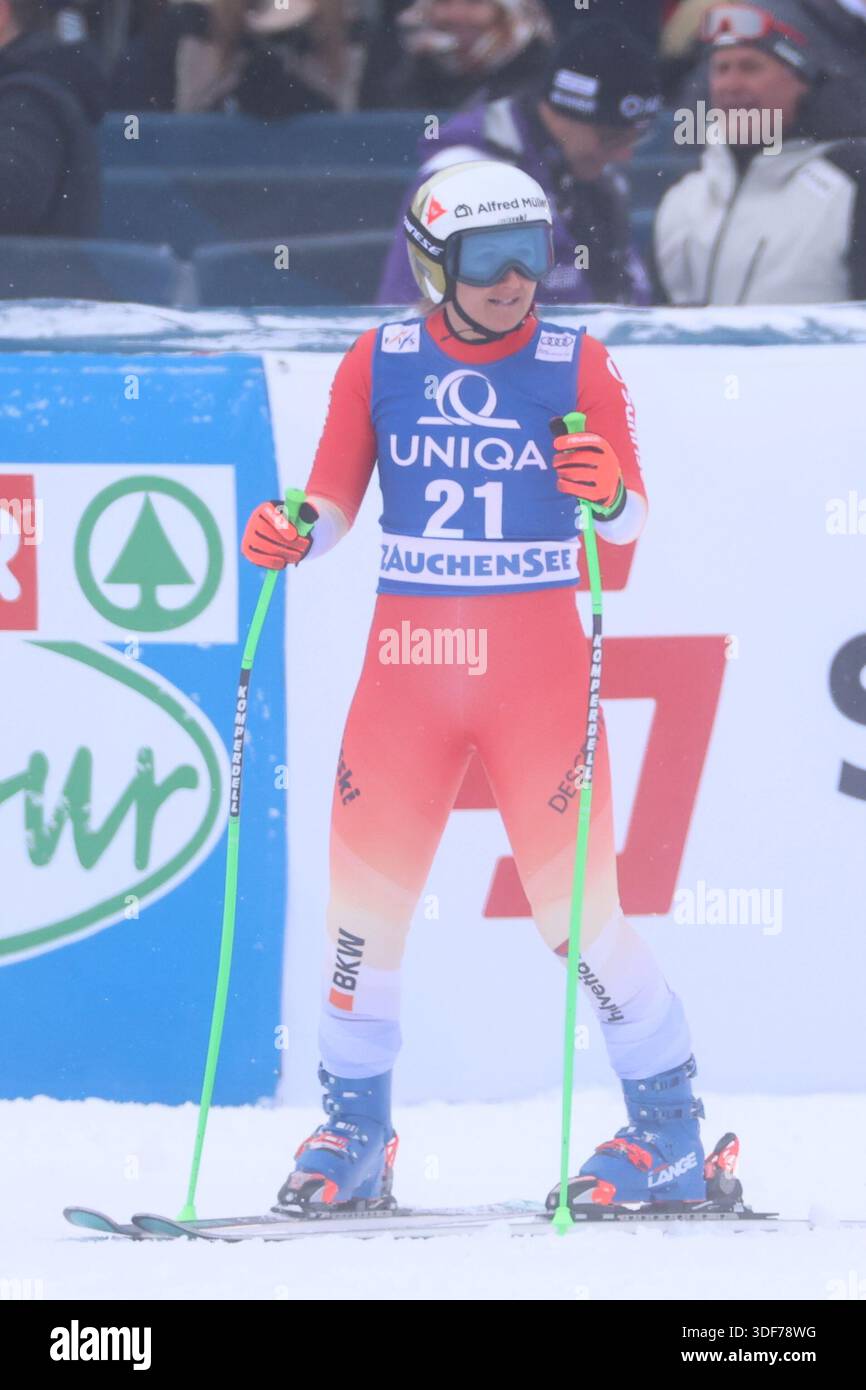 ALTENMARKT/ZAUCHENSEE, AUSTRIA, 10.JAN.26 - ALPINE SKIING - FIS World Cup, Downhill, ladies. The ...