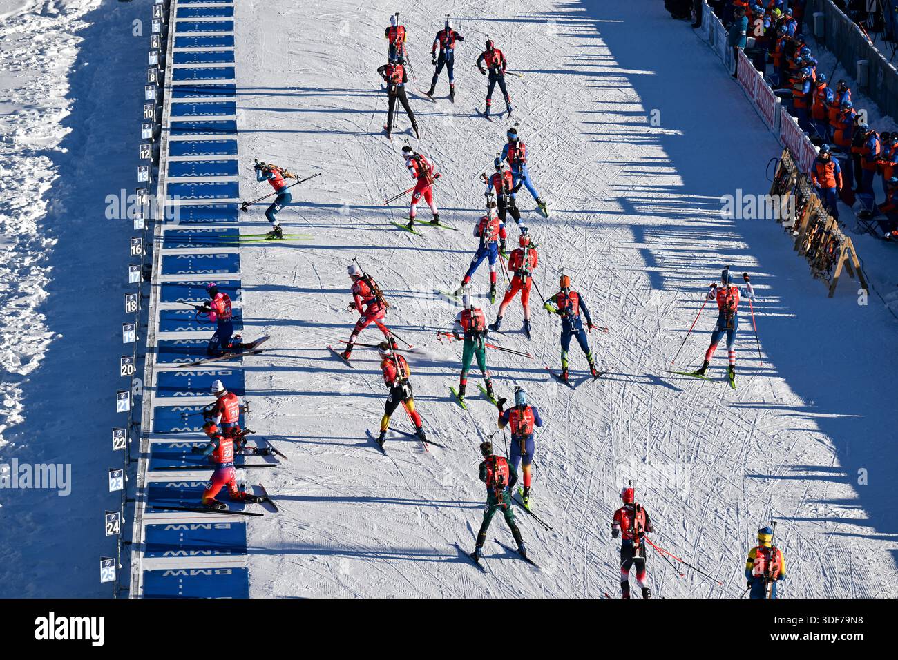 11 January 2026, Thuringia, Oberhof: Biathlon: World Cup, relay 4 x 7.5 ...