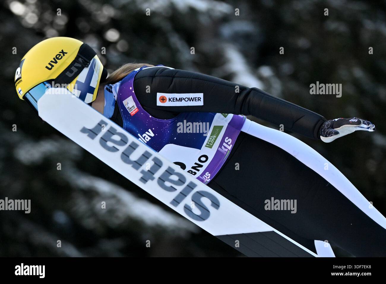 Ljubno, Slovenia, 11 January 2026. Julia Aikia of Finland in action ...