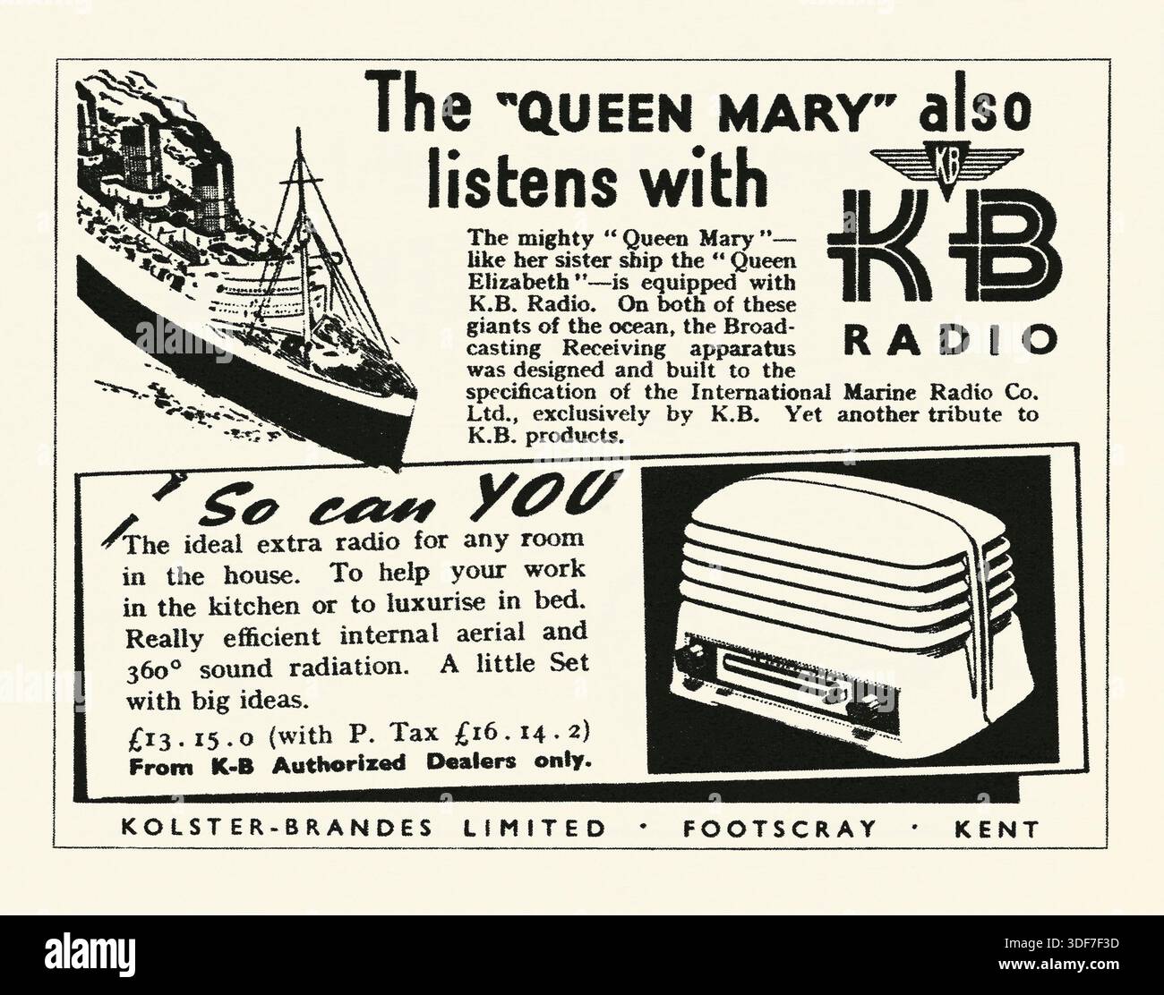 An advert for KB radios – it appeared in a magazine published in the UK ...