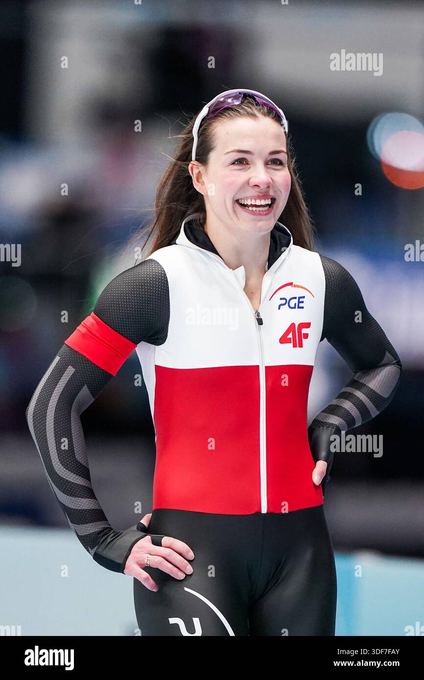 TOMASZOW MAZOWIECKI, POLAND - JANUARY 10: Kaja Ziomek-Nogal of Poland ...