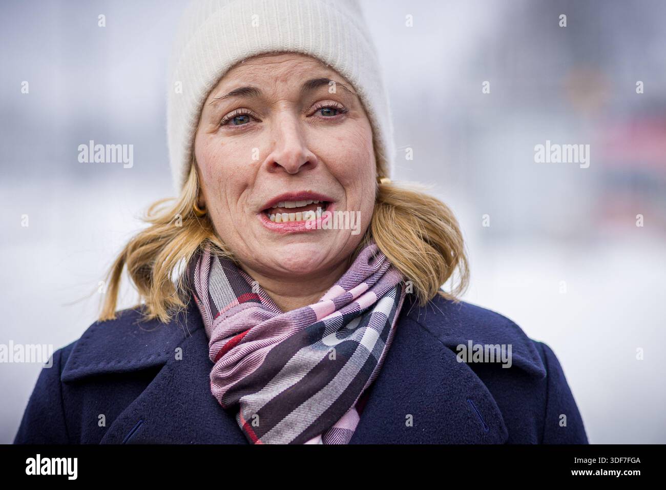 11 January 2025, Lower Saxony, Hanover: Evelyn Palla, CEO of Deutsche ...