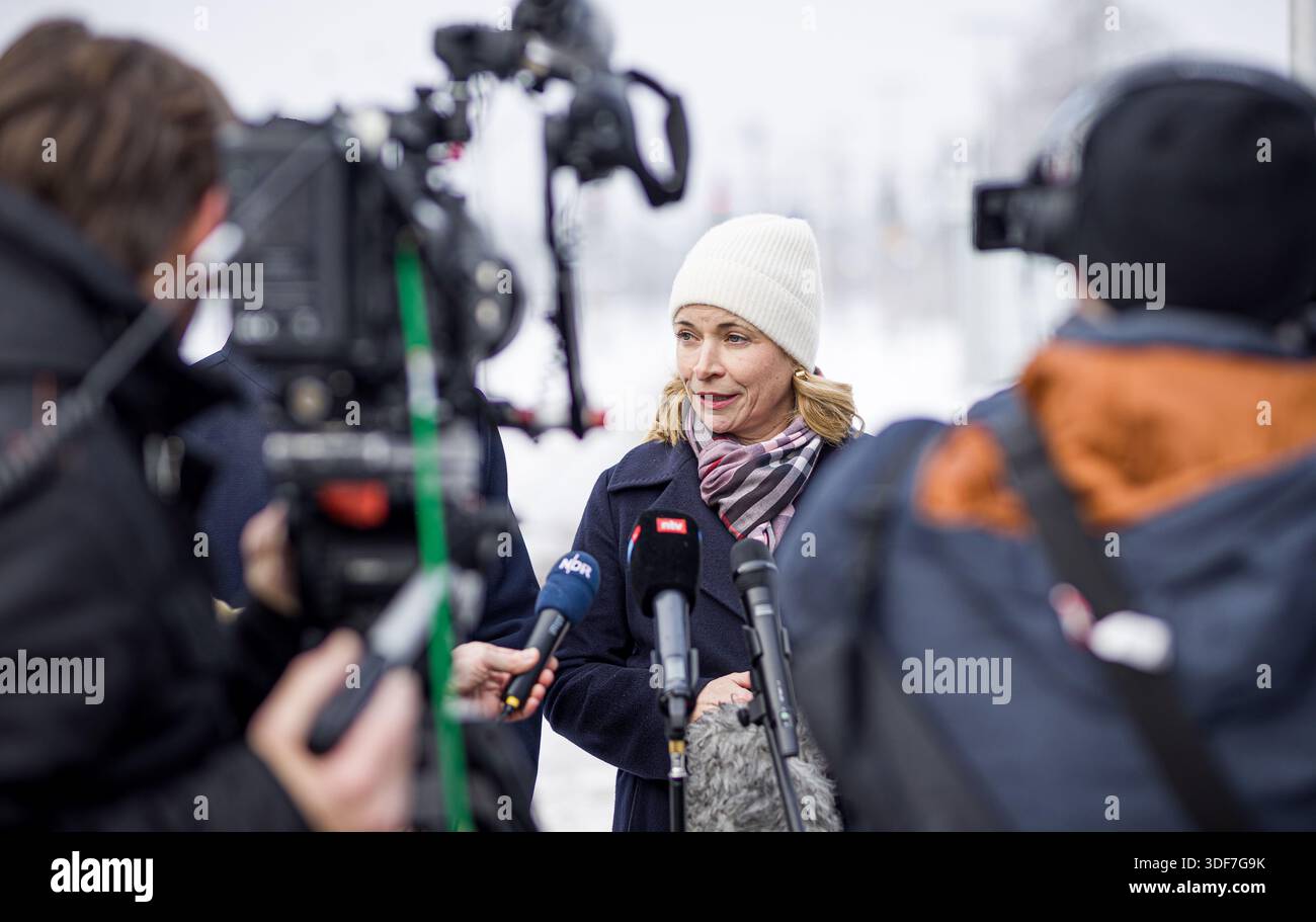 11 January 2025, Lower Saxony, Hanover: Evelyn Palla, CEO of Deutsche ...