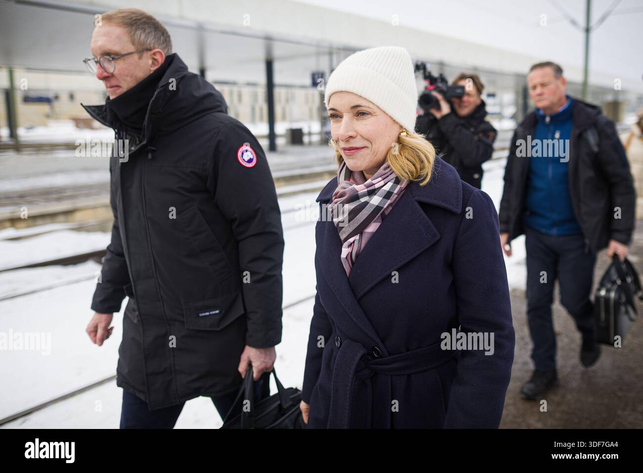 11 January 2025, Lower Saxony, Hanover: Evelyn Palla, CEO of Deutsche ...