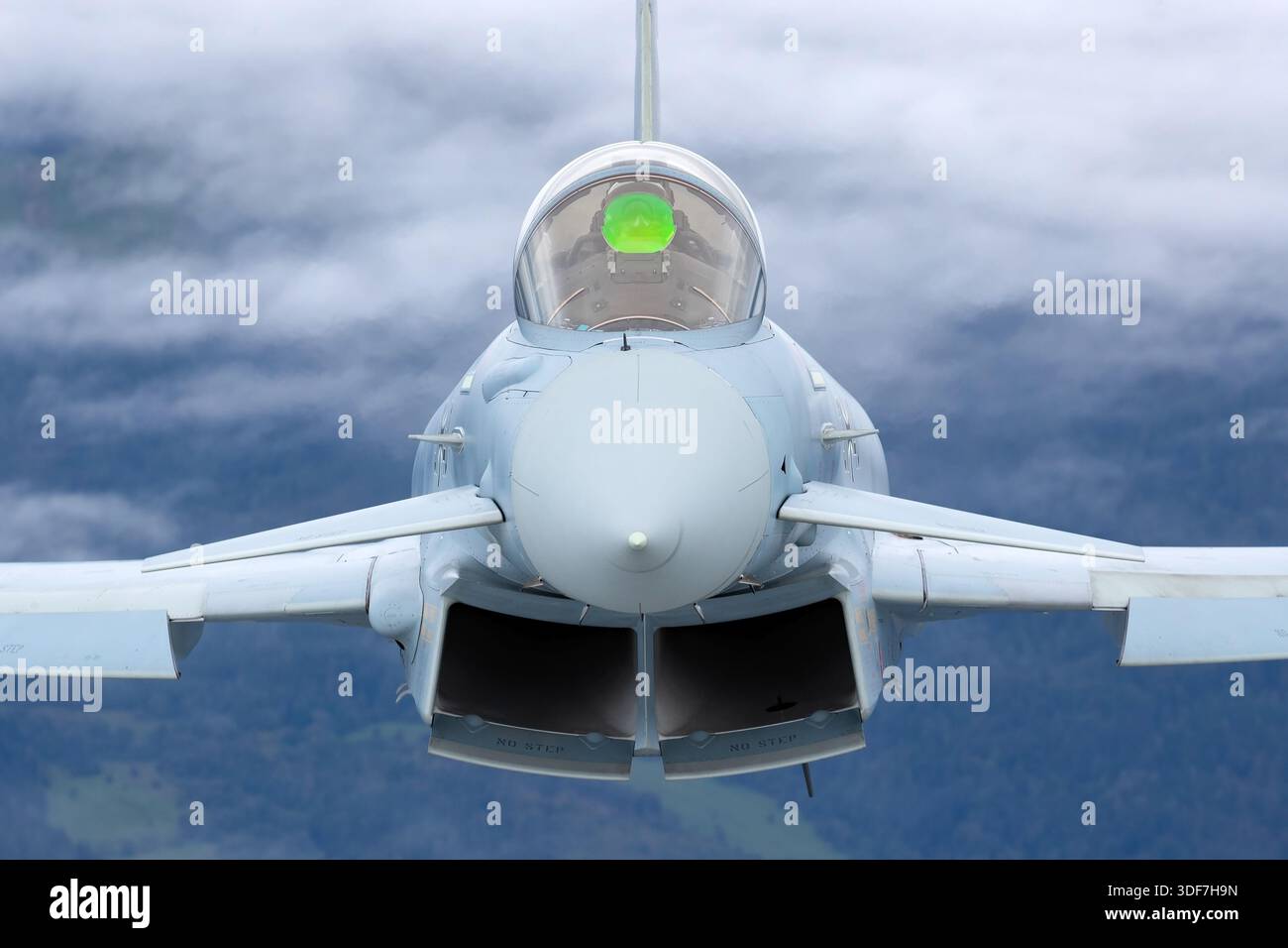 Detailed air-to-air image of a German Air Force Eurofighter EF-2000 ...