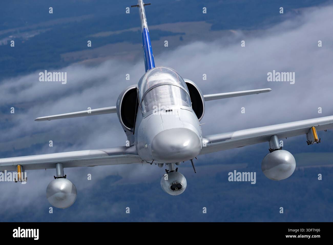 Close air-to-air view of Czech Air Force Aero L-39 Albatross and Aero L ...