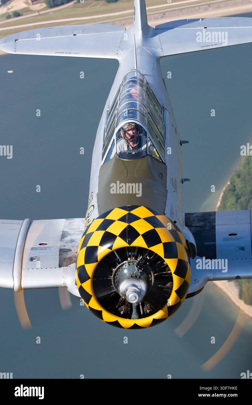 The North American AT-6D Havard III, also known as the T-6 Texan or SNJ ...