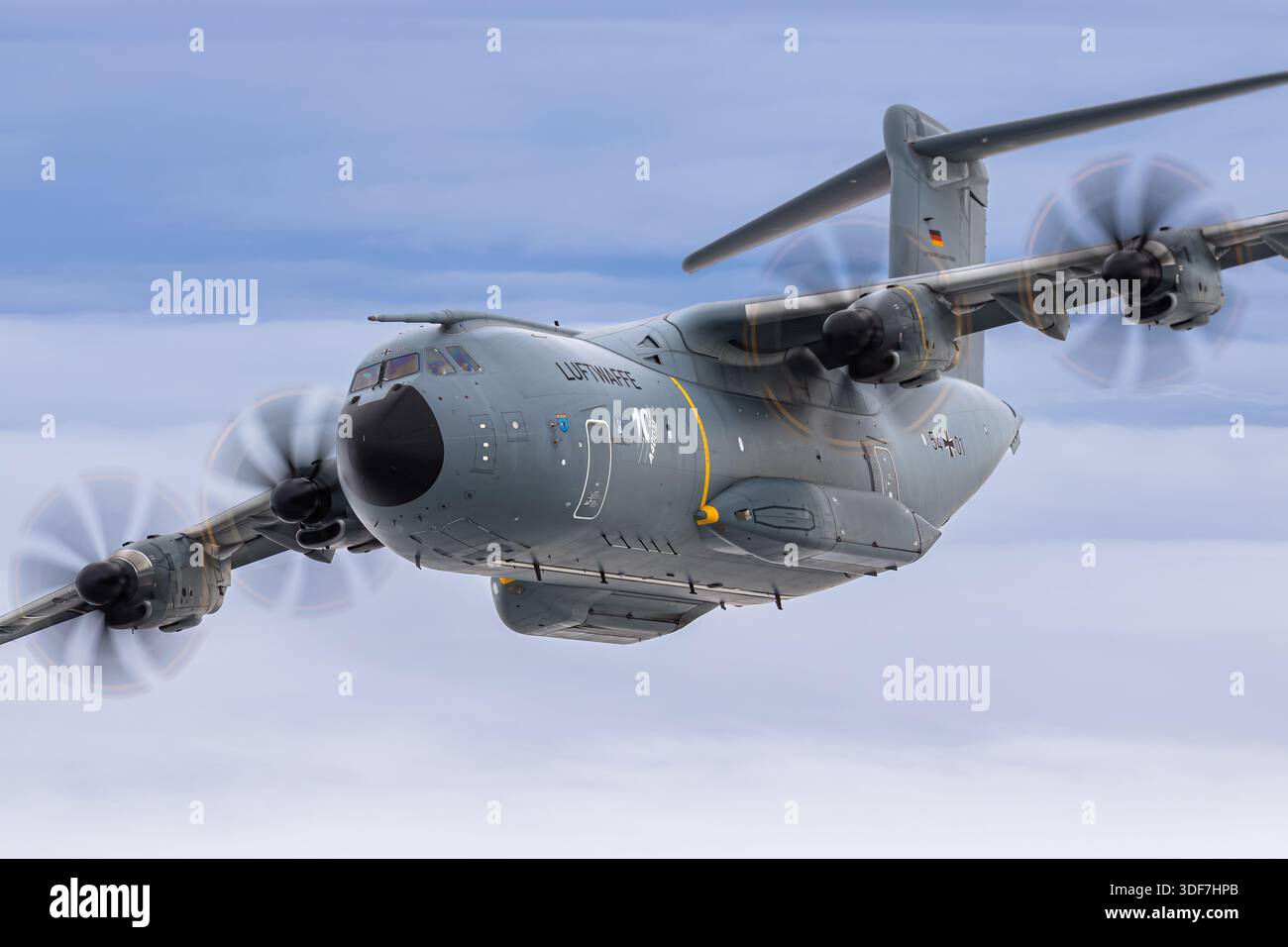 The German Air Force Airbus A400M Atlas, registration 5401, serial 018 ...