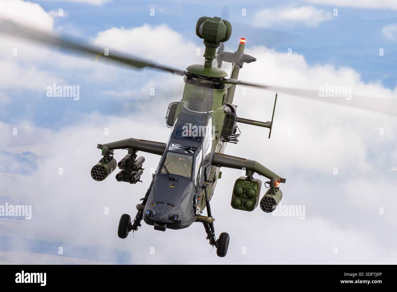 The image shows a close-up air-to-air photograph of a German Army ...