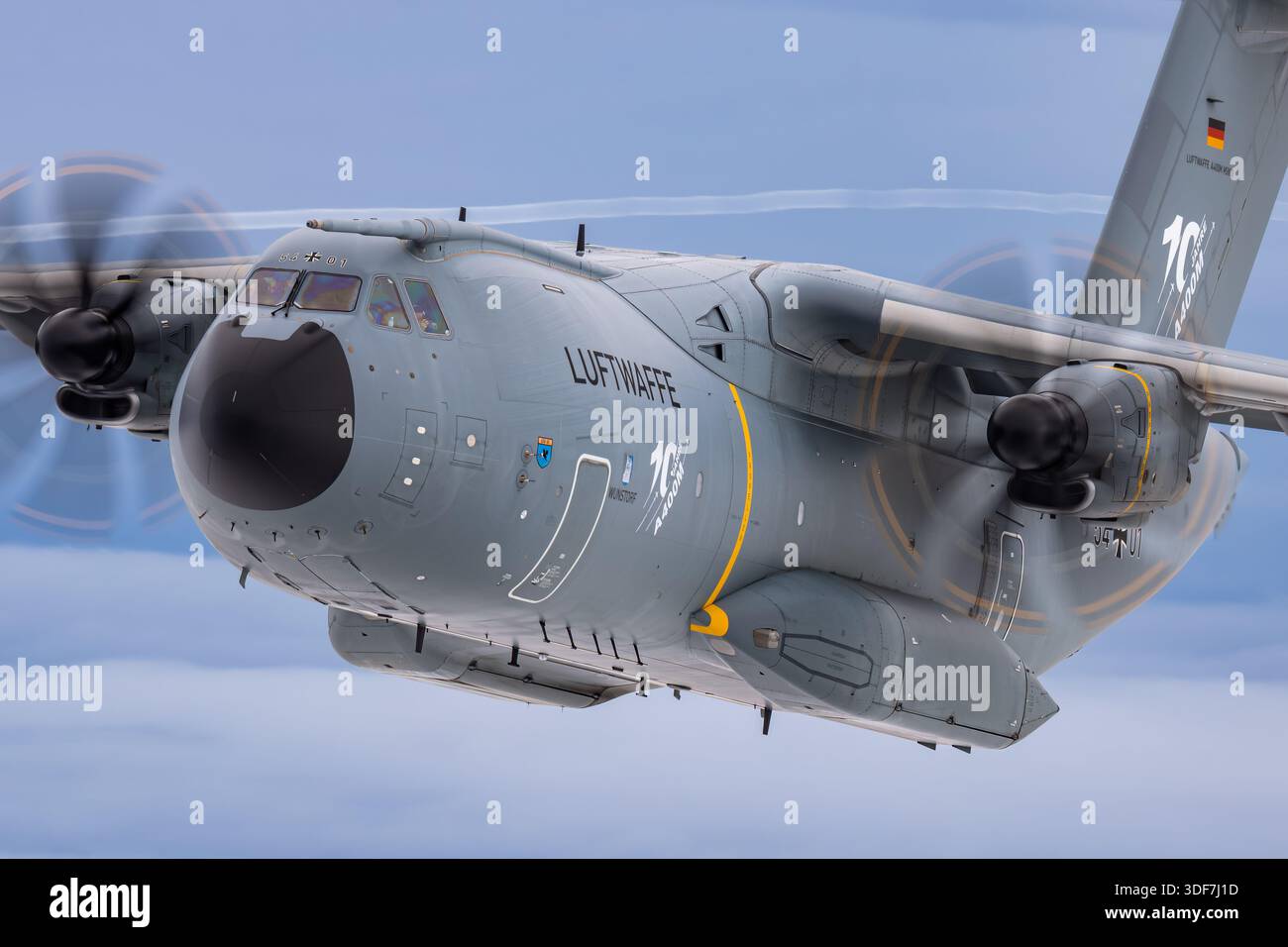The German Air Force Airbus A400M Atlas, registration 5401, serial 018 ...