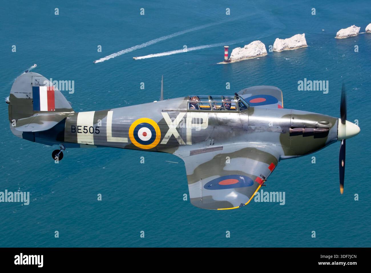 The RAF Hawker Hurricane Mk2B registered G-HHII, named Pegs, flies in ...