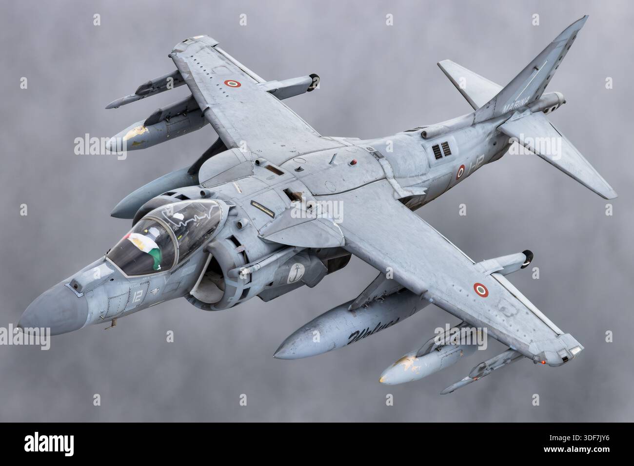 Italian Navy AV-8B Harrier II flying air-to-air during NATO Days 2025 ...