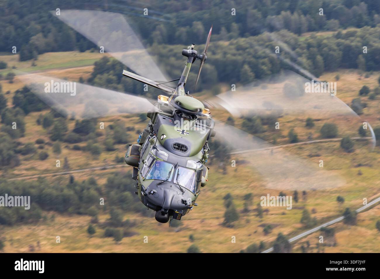 Air-to-air photograph of a German Army NHIndustries NH90 helicopter ...