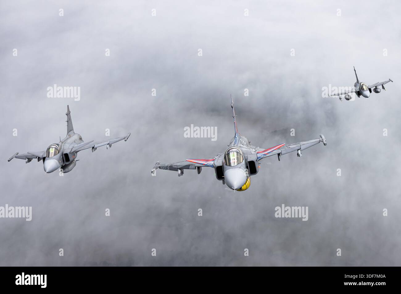 At NATO Days 2025, the Czech Air Force Saab JAS 39C and JAS 39D Gripen ...