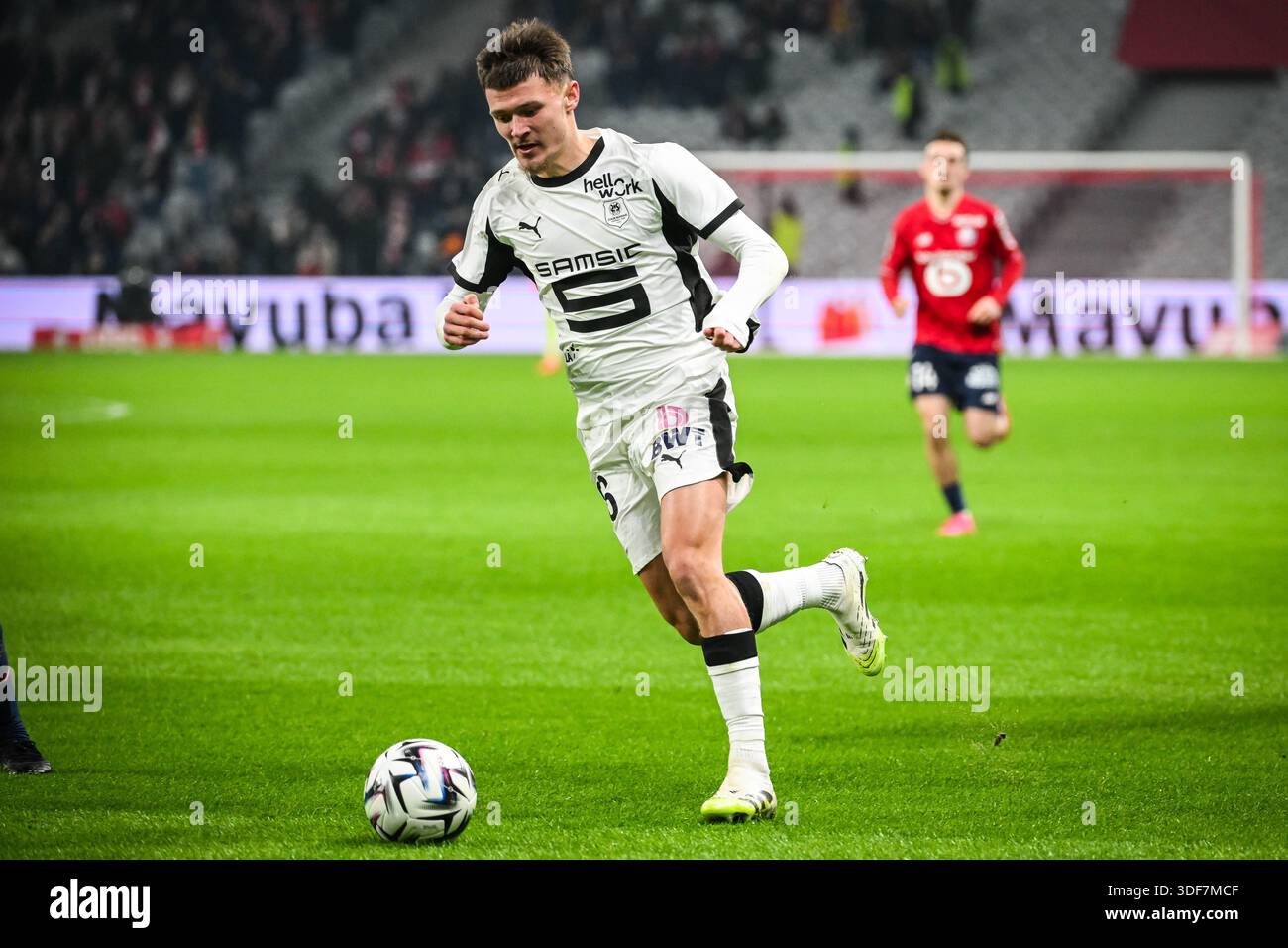 Quentin MERLIN of Rennes during the French championship Ligue 1 ...