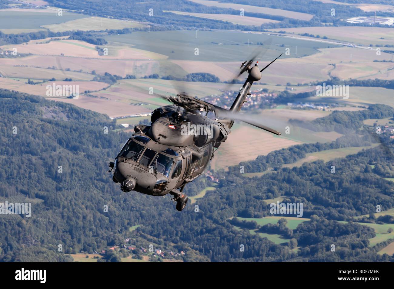 In a close-up air-to-air image at NATO Days 2025, the Austrian Air ...