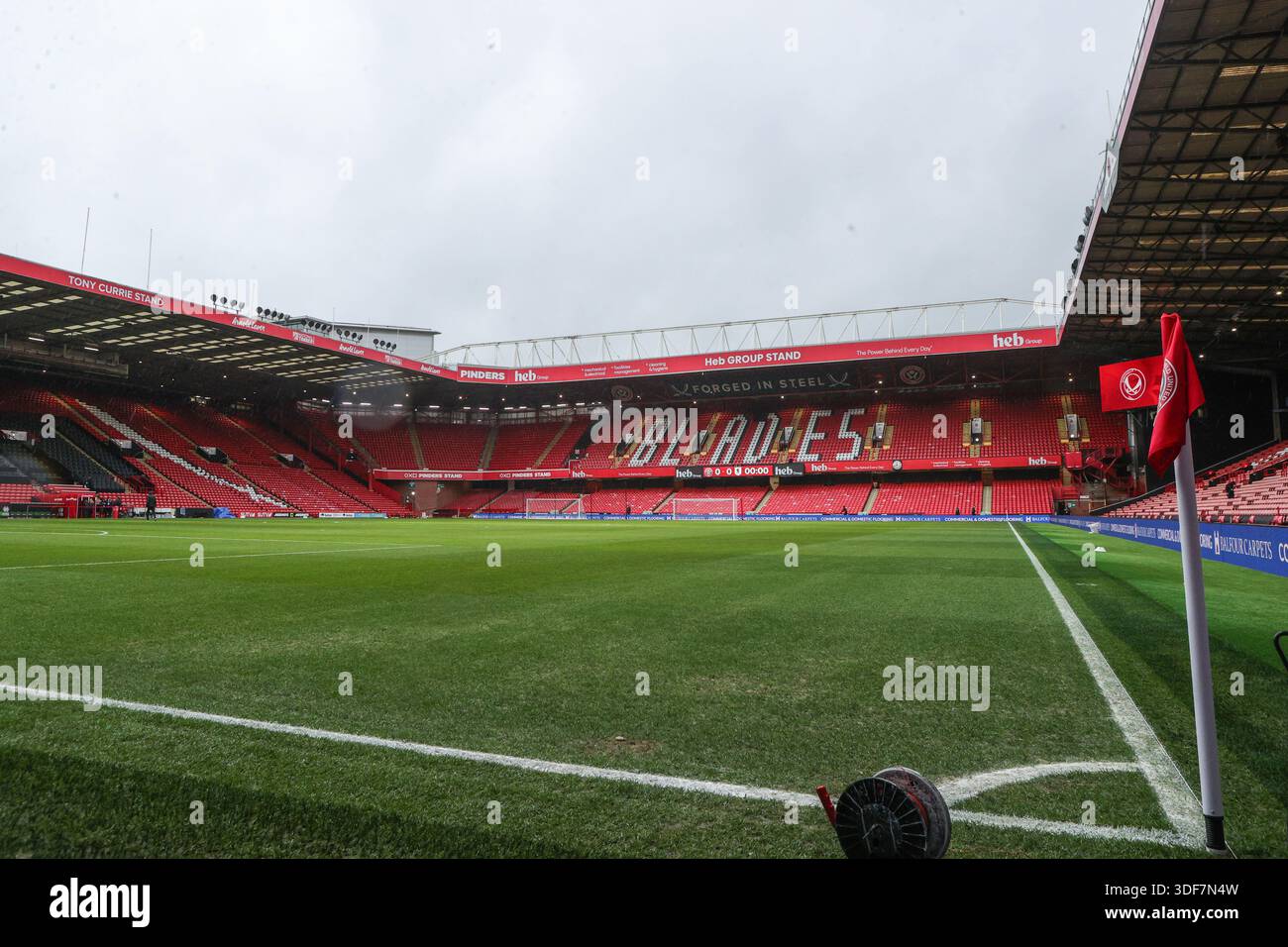 A general view of Bramall Lane ahead of the Emirates FA Cup Third Round ...